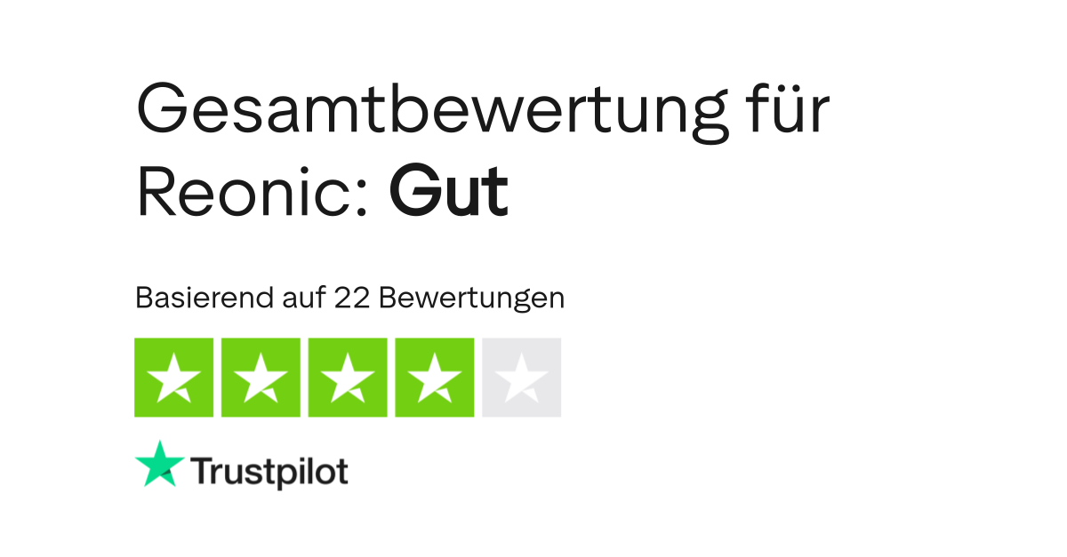 Bewertungen zu Reonic | Lesen Sie Kundenbewertungen zu reonic.de