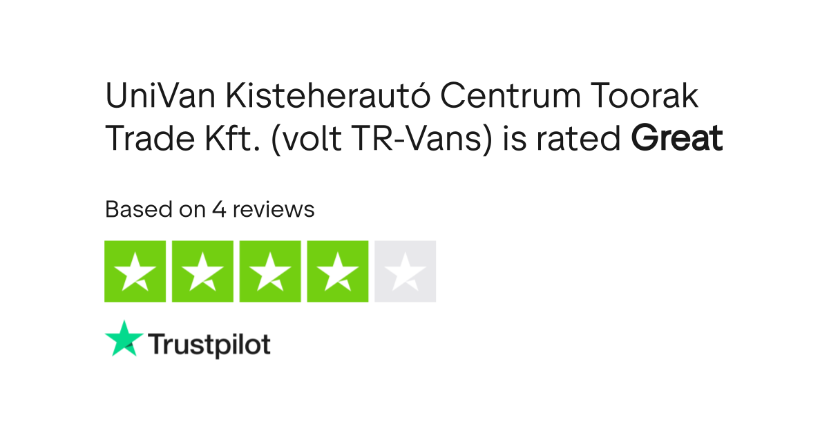 UniVan Kisteherautó Centrum Toorak Trade Kft. (volt TR-Vans) Reviews ...