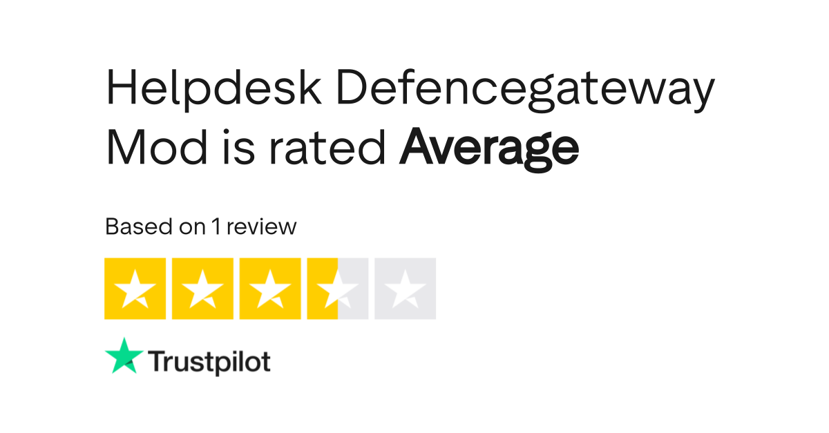 Helpdesk Defencegateway Mod Reviews | Read Customer Service Reviews of ...