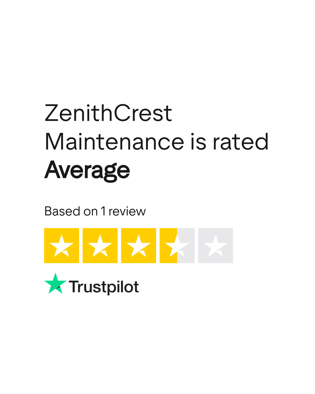 ZenithCrest Maintenance Reviews | Read Customer Service Reviews of ...