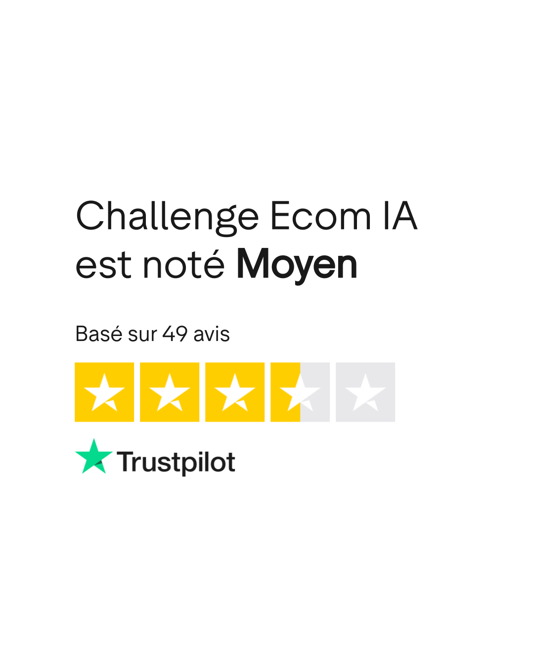 Avis de Challenge Ecom IA | Lisez les avis marchands de challenge-ecom.com