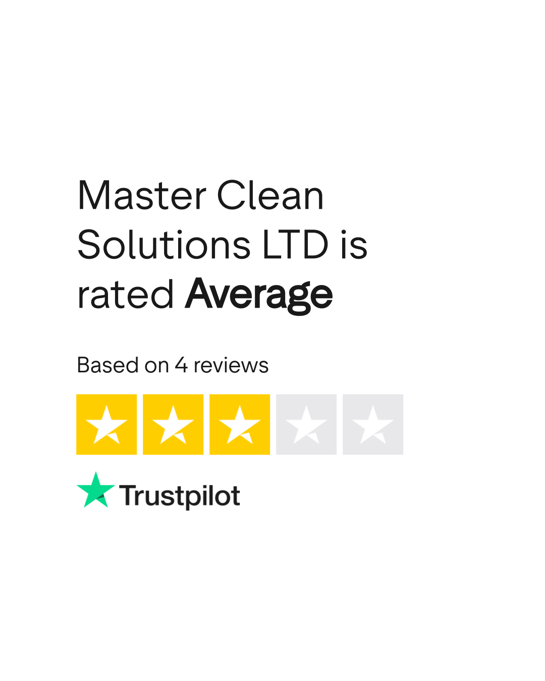 Master Clean Solutions LTD Reviews | Read Customer Service Reviews of mastercleansolutions.co.uk