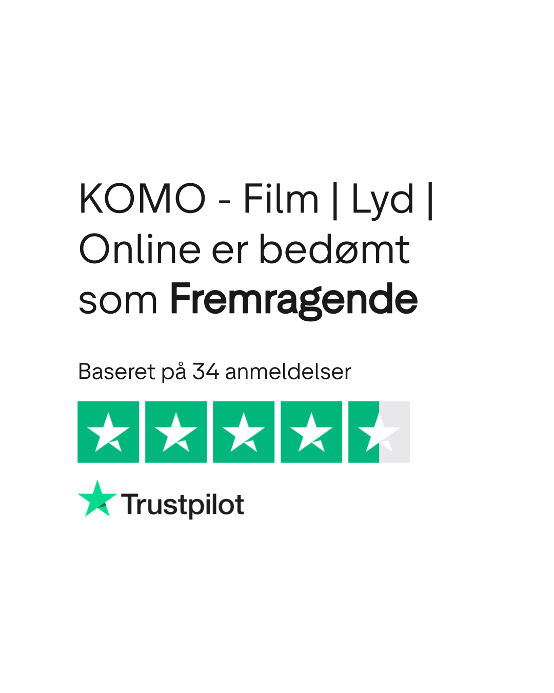 Anmeldelser af KOMO - Film | Lyd | Online | Læs kundernes anmeldelser ...