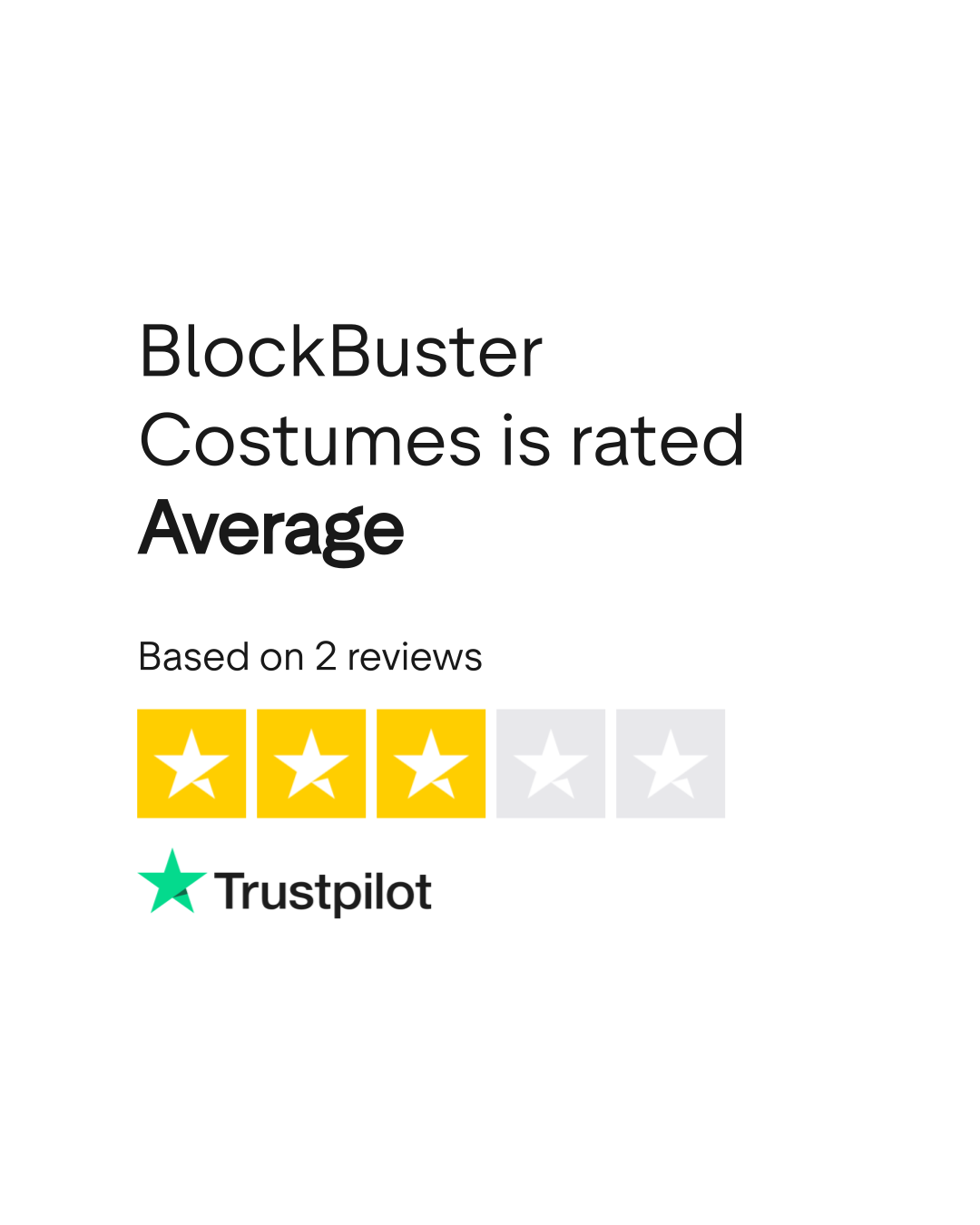 BlockBuster Costumes Reviews | Read Customer Service Reviews of ...