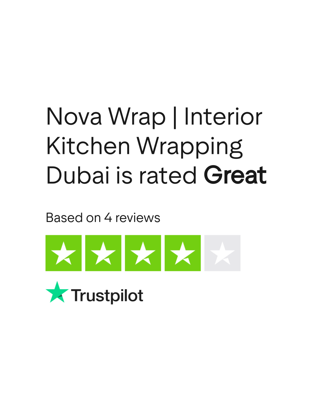 Nova Wrap | Interior Kitchen Wrapping Dubai Reviews | Read Customer Service Reviews of novawrap.ae