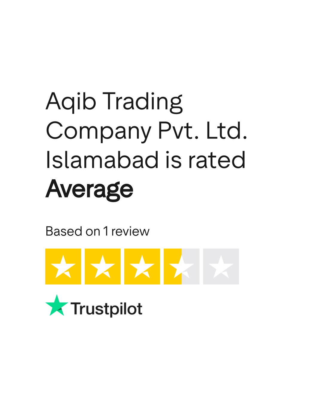 Aqib Trading Company Pvt. Ltd. Islamabad Reviews | Read Customer ...