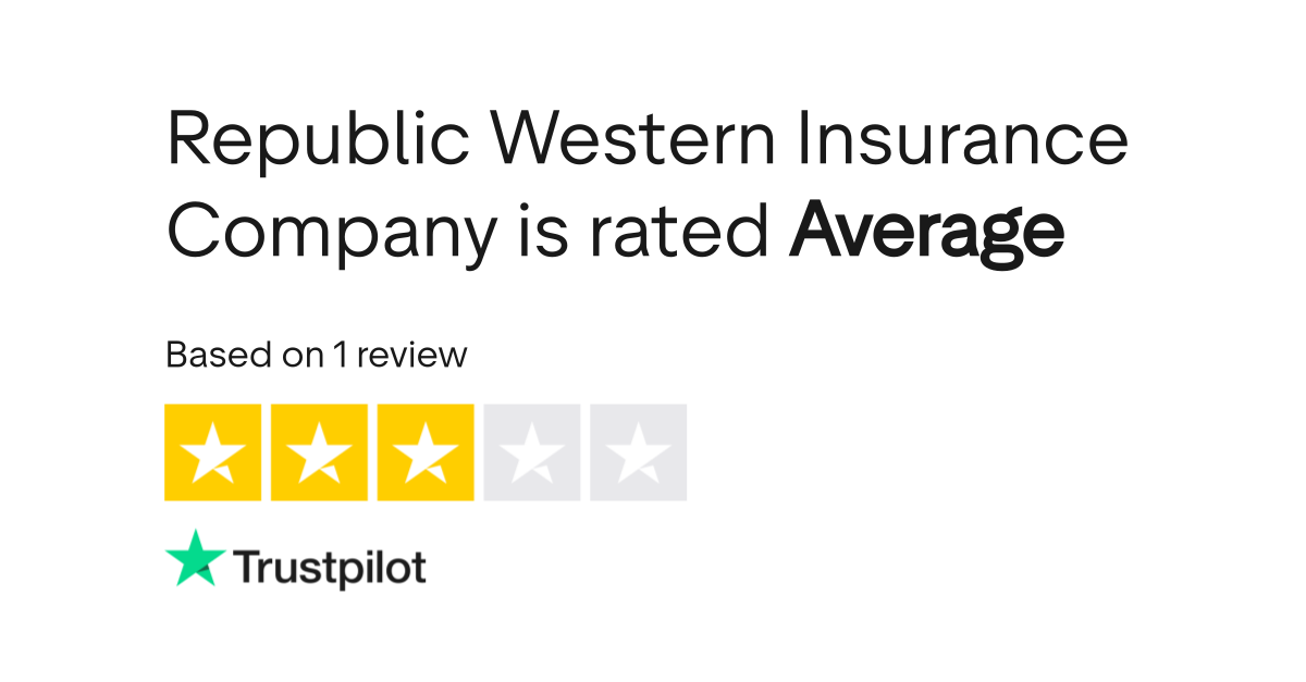 Republic Western Insurance Company Reviews | Read Customer Service ...