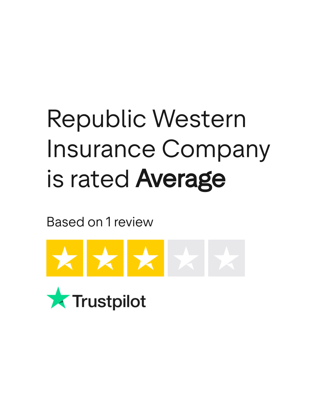 Republic Western Insurance Company Reviews | Read Customer Service ...