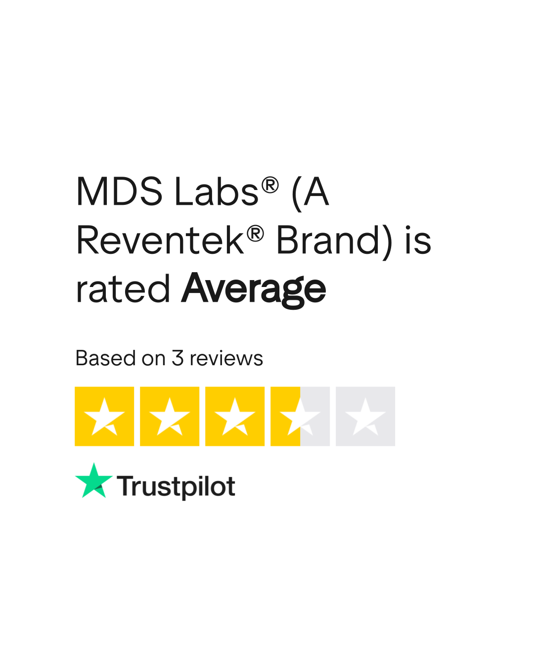 MDS Labs® (A Reventek® Brand) Reviews | Read Customer Service Reviews ...