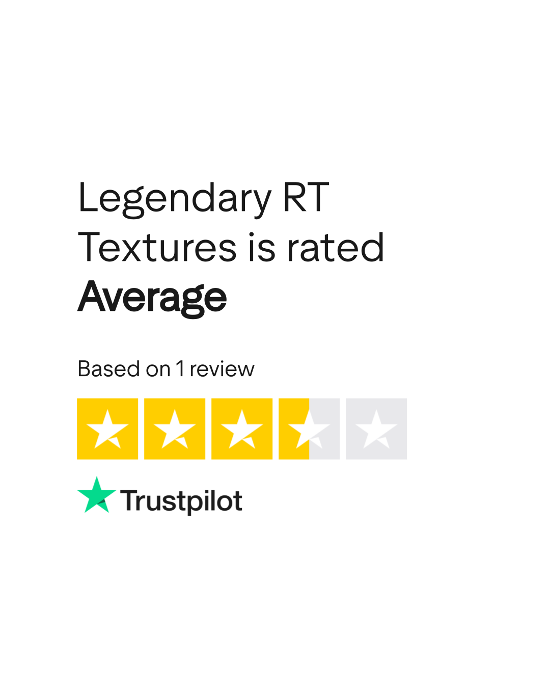 Legendary RT Textures Reviews | Read Customer Service Reviews of ...