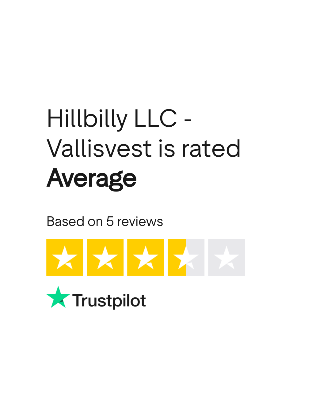 Hillbilly LLC - Vallisvest Reviews | Read Customer Service Reviews of hillbillyllc.com