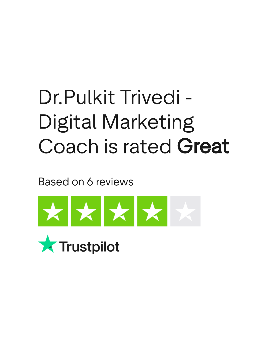 Dr.Pulkit Trivedi - Digital Marketing Coach Reviews | Read Customer ...