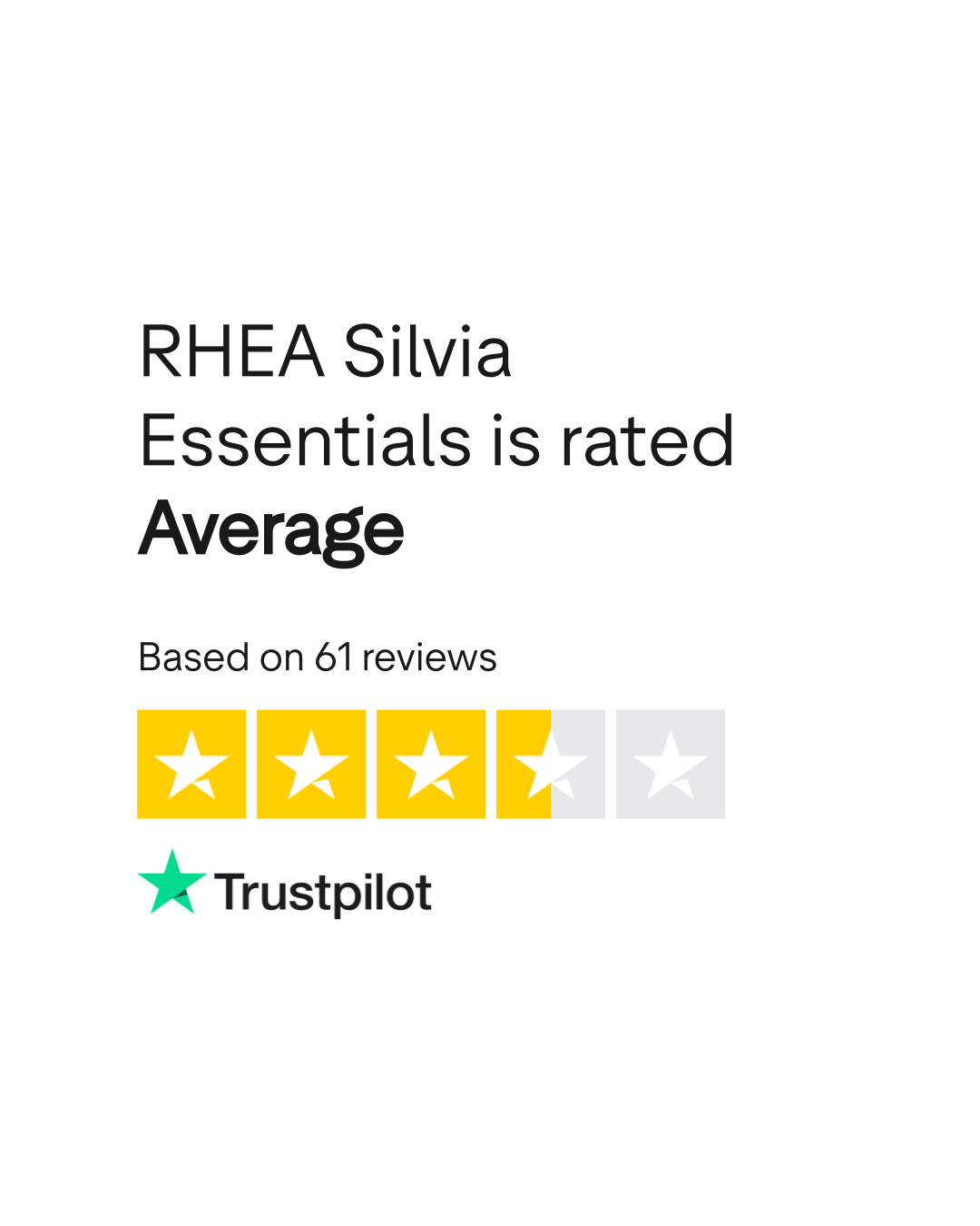 RHEA Silvia Essentials Reviews | Read Customer Service Reviews of ...