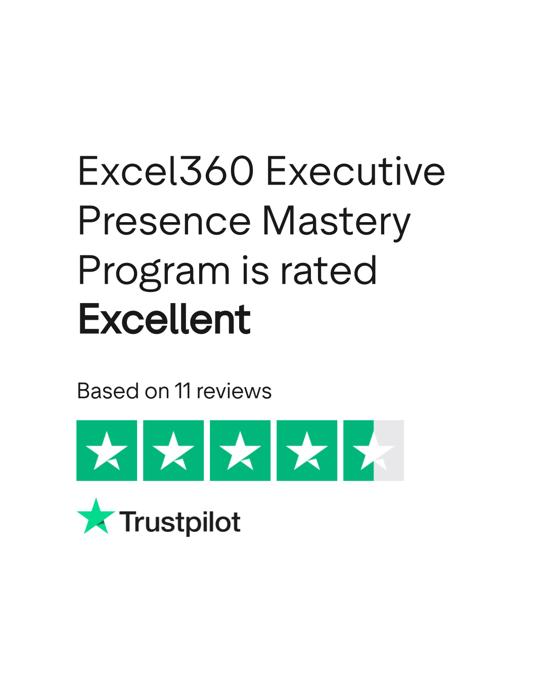 Excel360 Executive Presence Mastery Program Reviews | Read Customer Service Reviews of ...