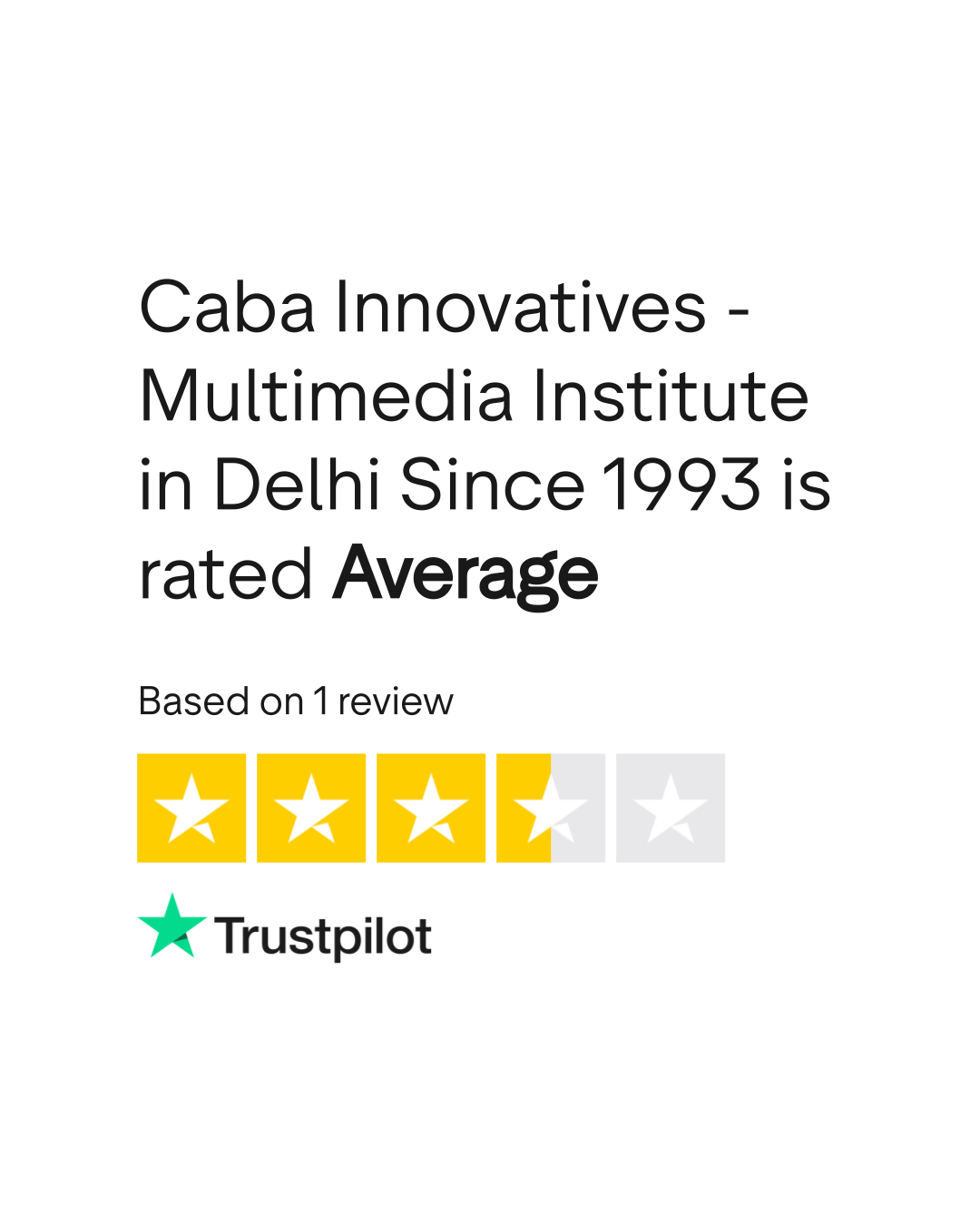 Caba Innovatives - Multimedia Institute in Delhi Since 1993 Reviews ...