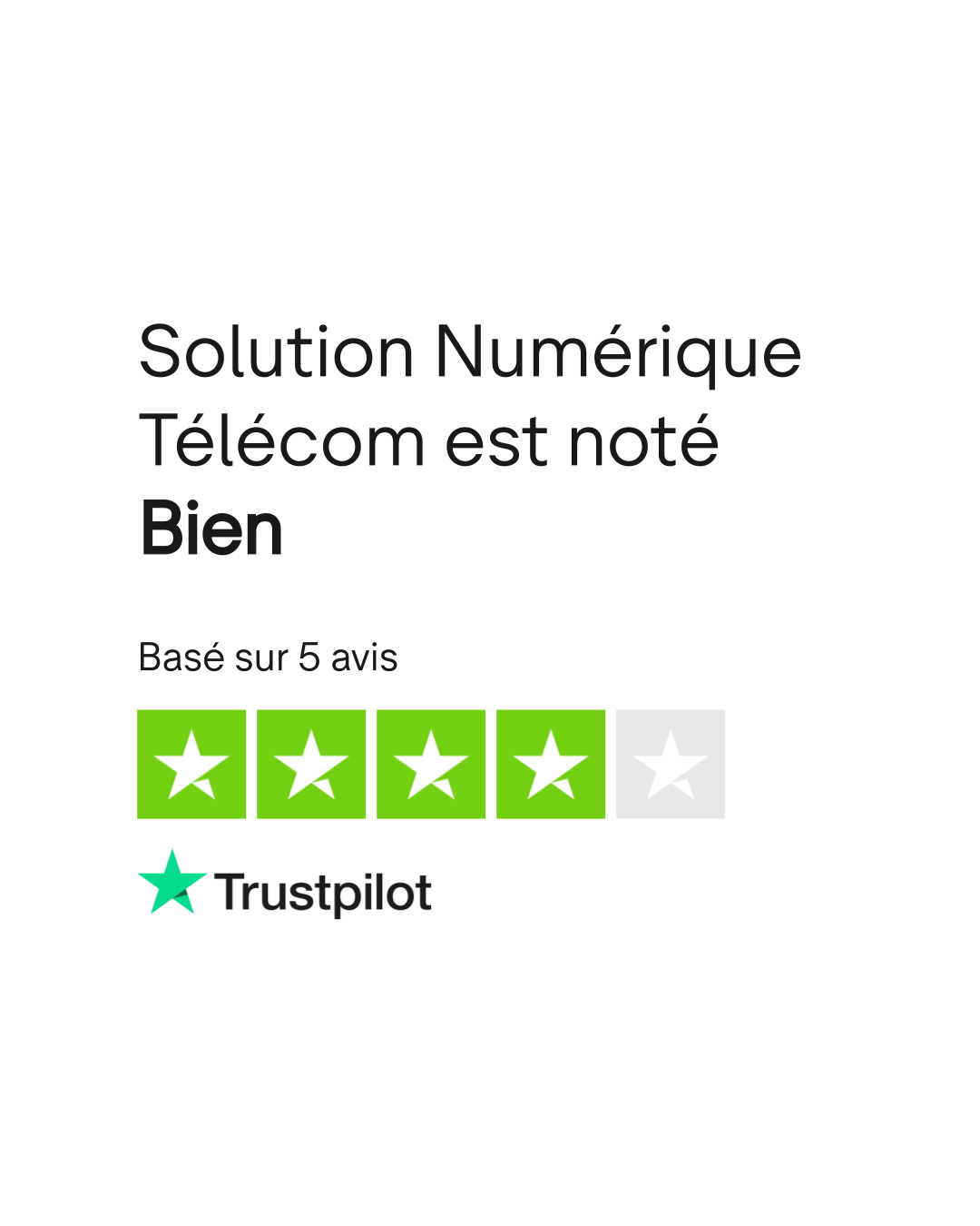 Avis de Solution Numérique Télécom | Lisez les avis marchands de sn ...