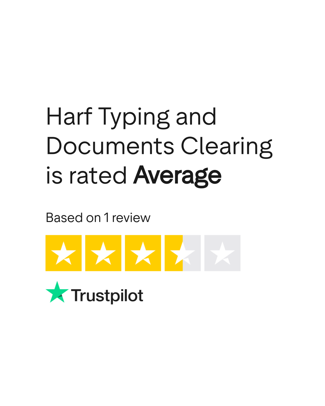Harf Typing and Documents Clearing Reviews | Read Customer Service ...