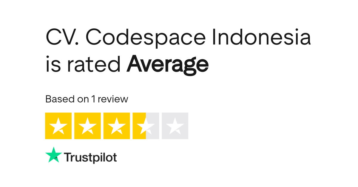 CV. Codespace Indonesia Reviews | Read Customer Service Reviews of codespace.id