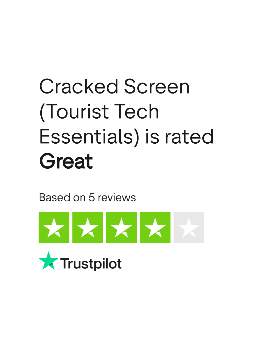Cracked Screen (Tourist Tech Essentials) Reviews | Read Customer ...