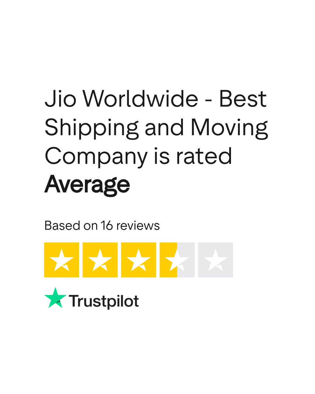 Jio Worldwide - Best Shipping and Moving Company Reviews | Read ...