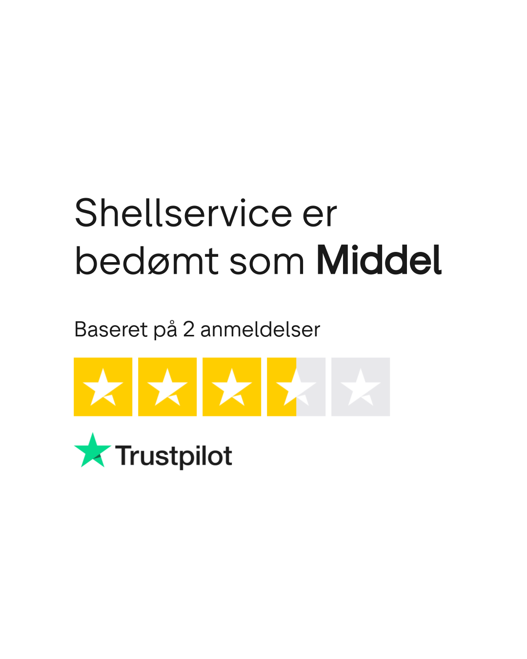 Anmeldelser af Shellservice | Læs kundernes anmeldelser af shellservice.dk