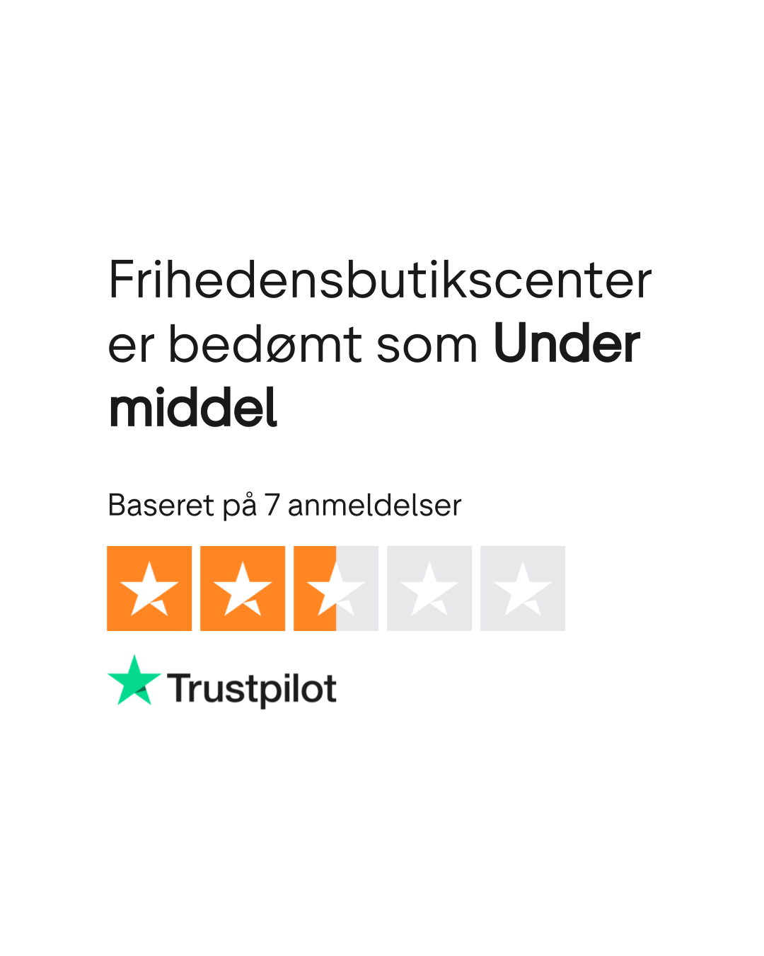 Anmeldelser af Frihedensbutikscenter | Læs kundernes anmeldelser af ...