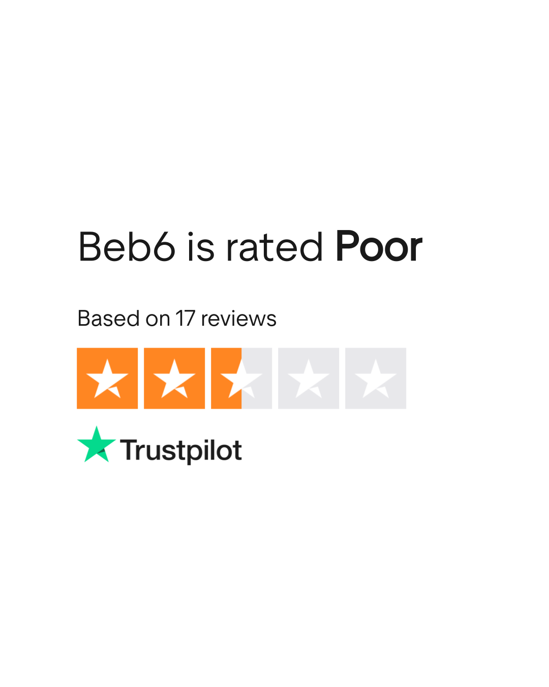 Beb6 Reviews | Read Customer Service Reviews of www.beb6.com