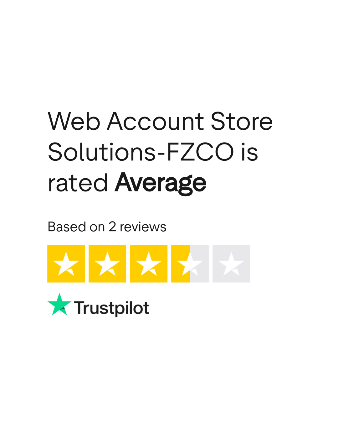 Web Account Store Solutions-FZCO Reviews | Read Customer Service Reviews of webaccsolutions.com