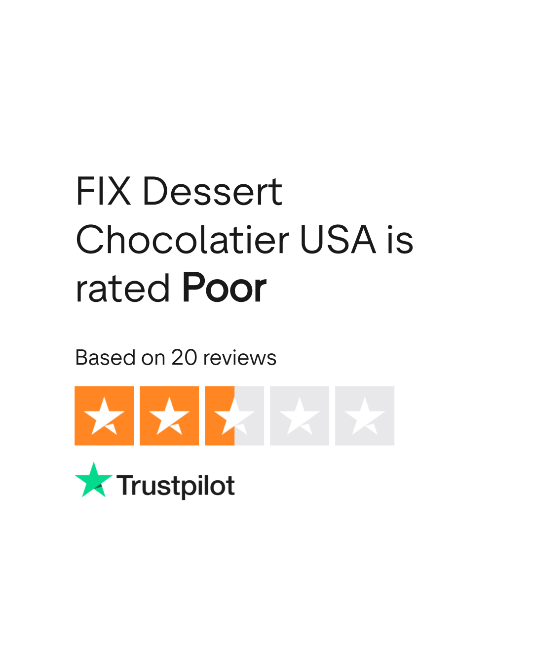 FIX Dessert Chocolatier USA Reviews | Read Customer Service Reviews of ...