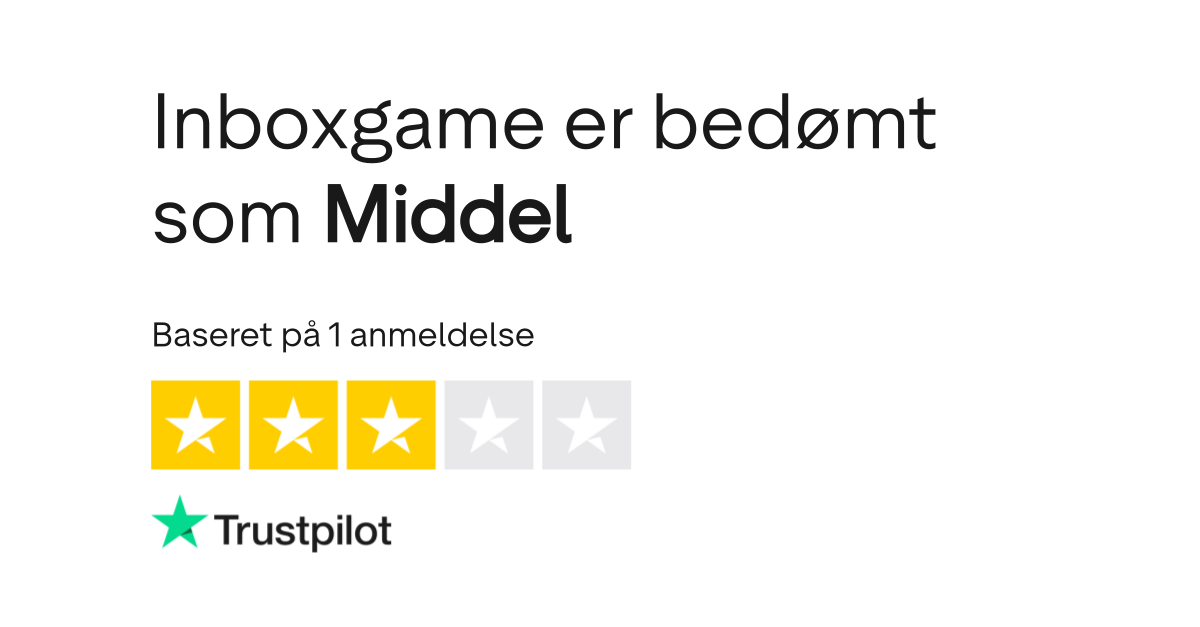 Anmeldelser af Inboxgame | Læs kundernes anmeldelser af inboxgame.com