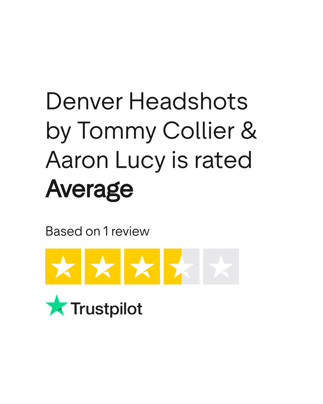 Denver Headshots by Tommy Collier & Aaron Lucy Reviews | Read Customer ...