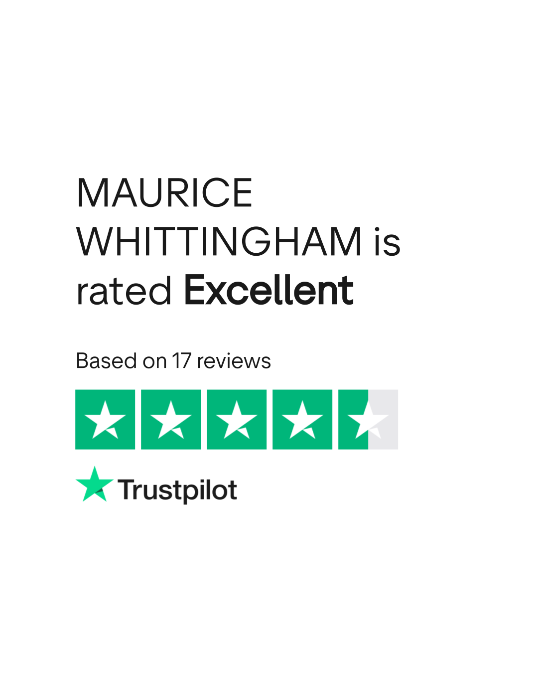MAURICE WHITTINGHAM Reviews | Read Customer Service Reviews of ...