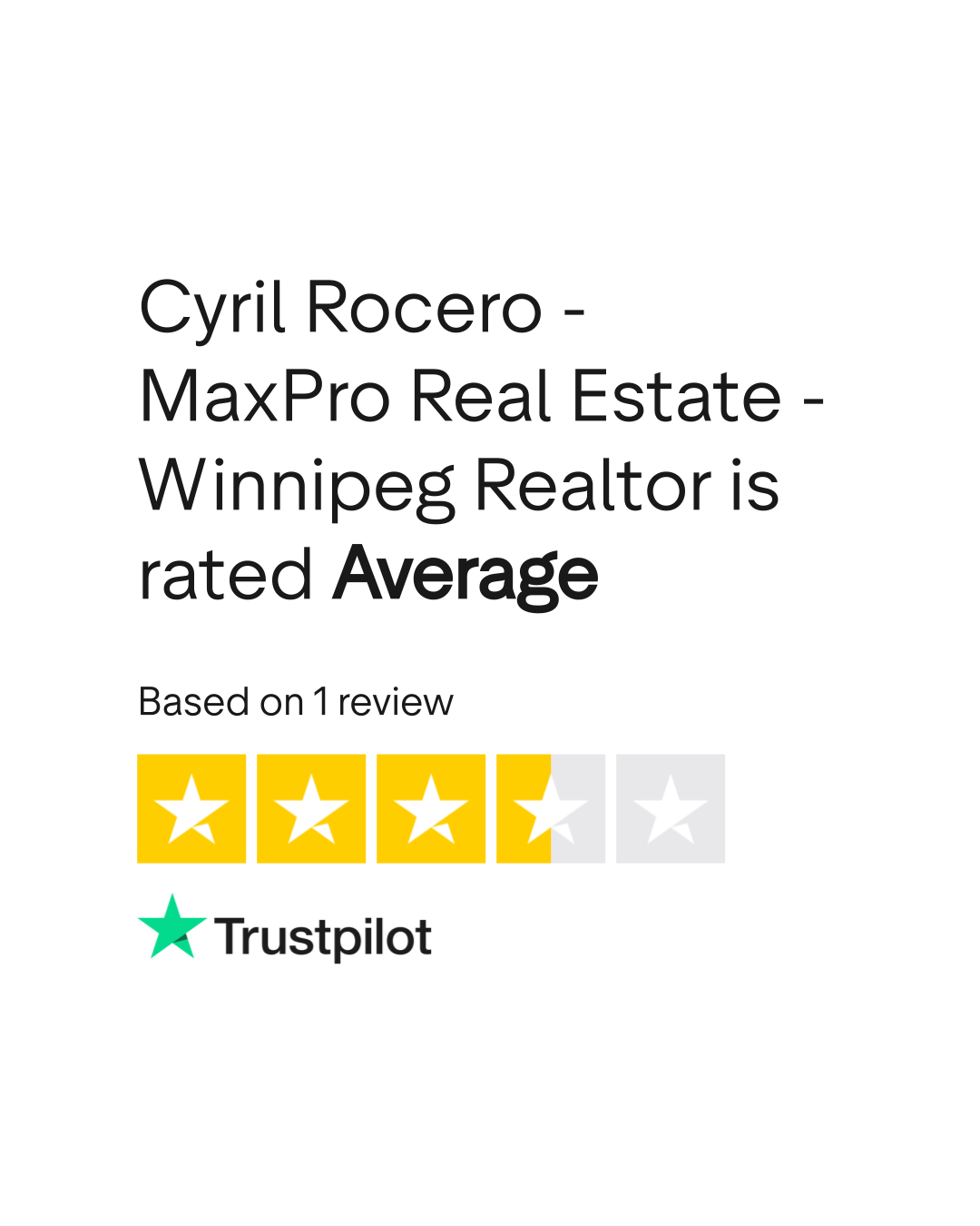 Cyril Rocero - MaxPro Real Estate - Winnipeg Realtor Reviews | Read Customer Service Reviews of ...