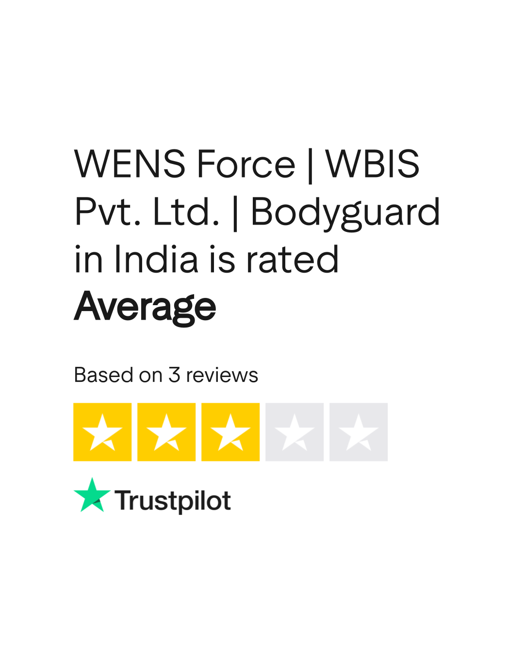 WENS Force | WBIS Pvt. Ltd. | Bodyguard in India Reviews | Read ...