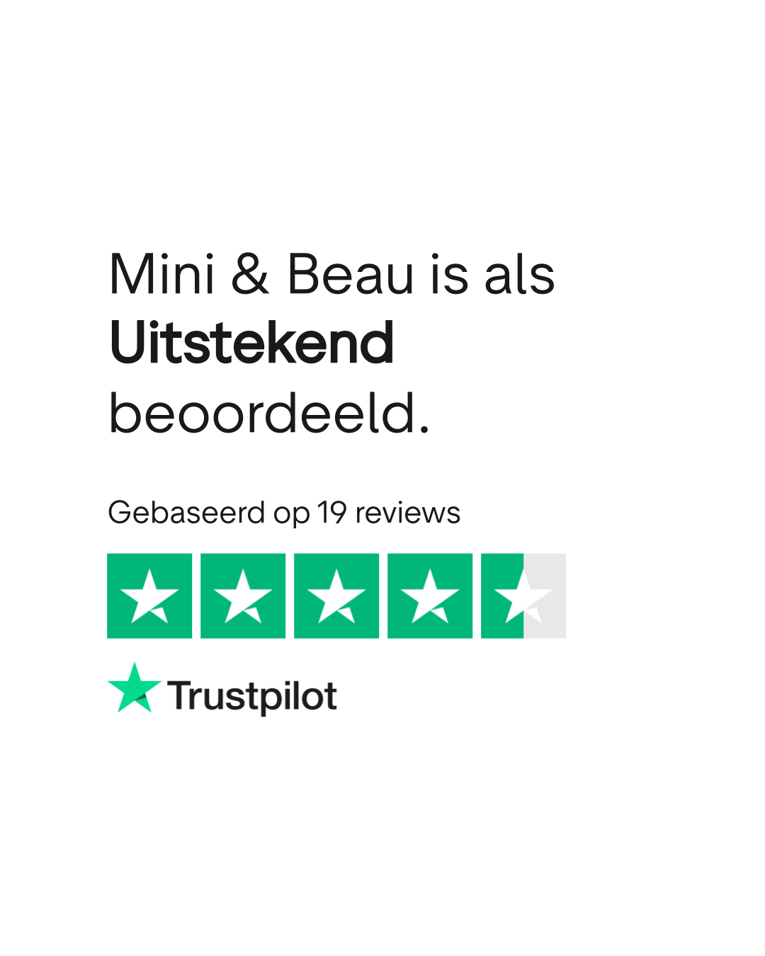 Mini & Beau reviews | Bekijk consumentenreviews over minienbeau.nl