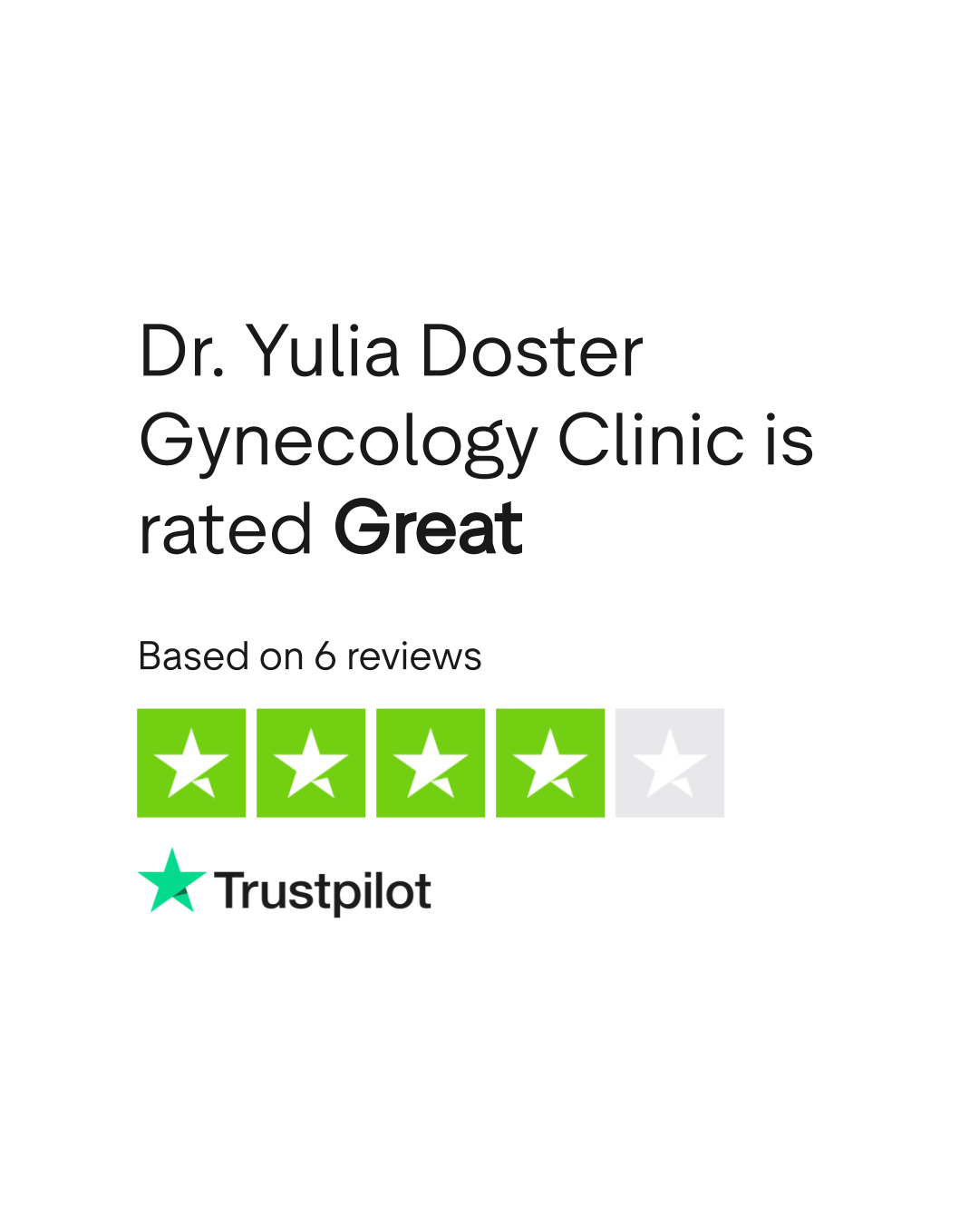 Dr. Yulia Doster Gynecology Clinic Reviews | Read Customer Service ...