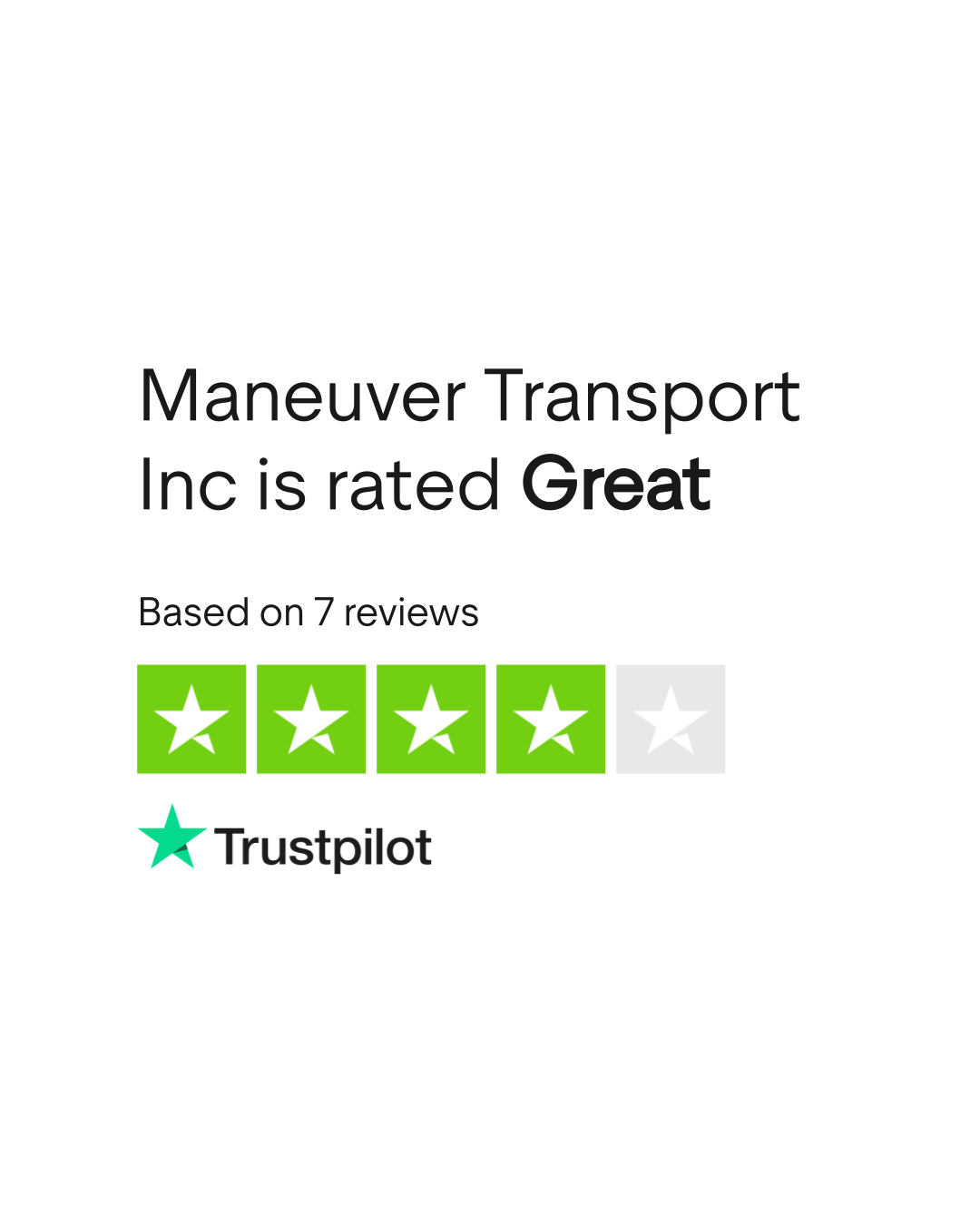 Maneuver Transport Inc Reviews | Read Customer Service Reviews of ...
