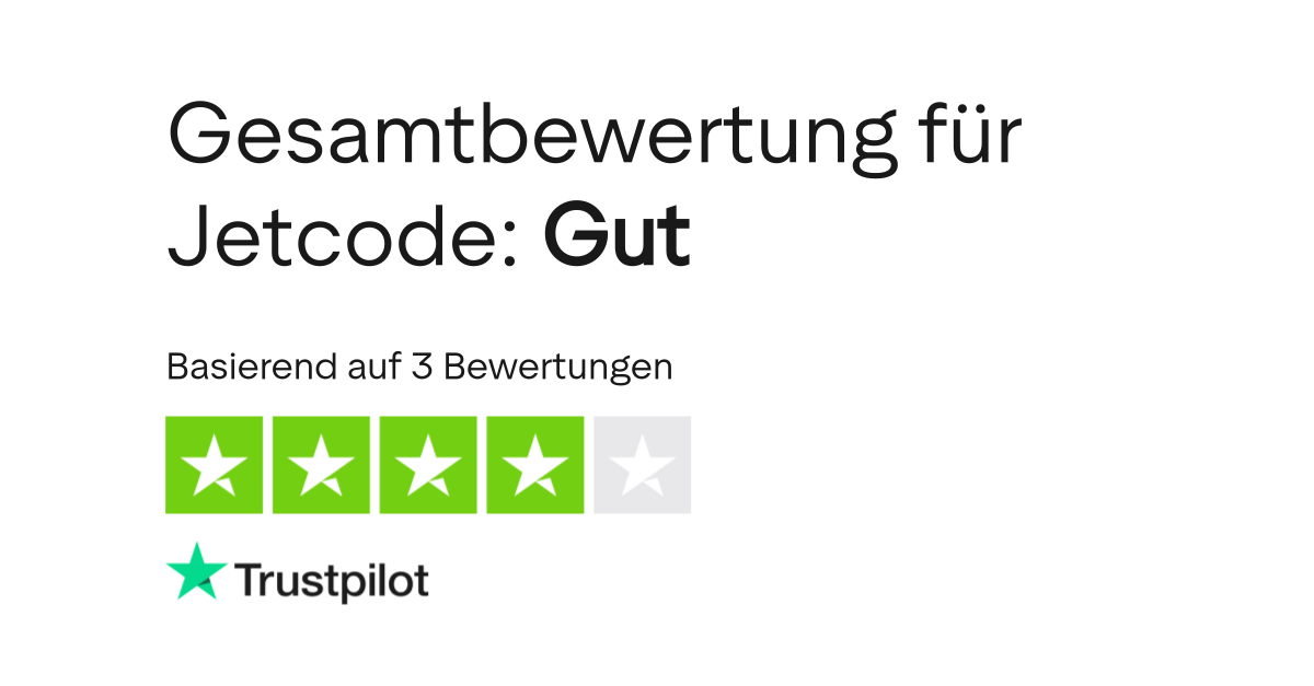 Bewertungen zu Jetcode | Lesen Sie Kundenbewertungen zu jetcode.at