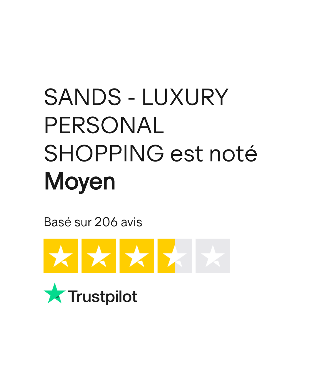 Avis de SANDS - LUXURY PERSONAL SHOPPING | Lisez les avis marchands de ...