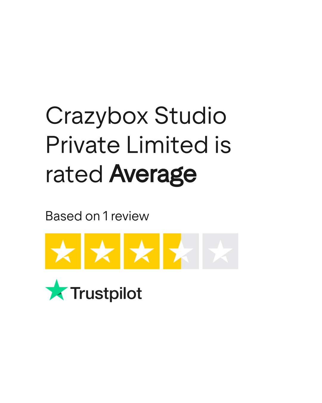 Crazybox Studio Private Limited Reviews | Read Customer Service Reviews of crazyboxstudio.com