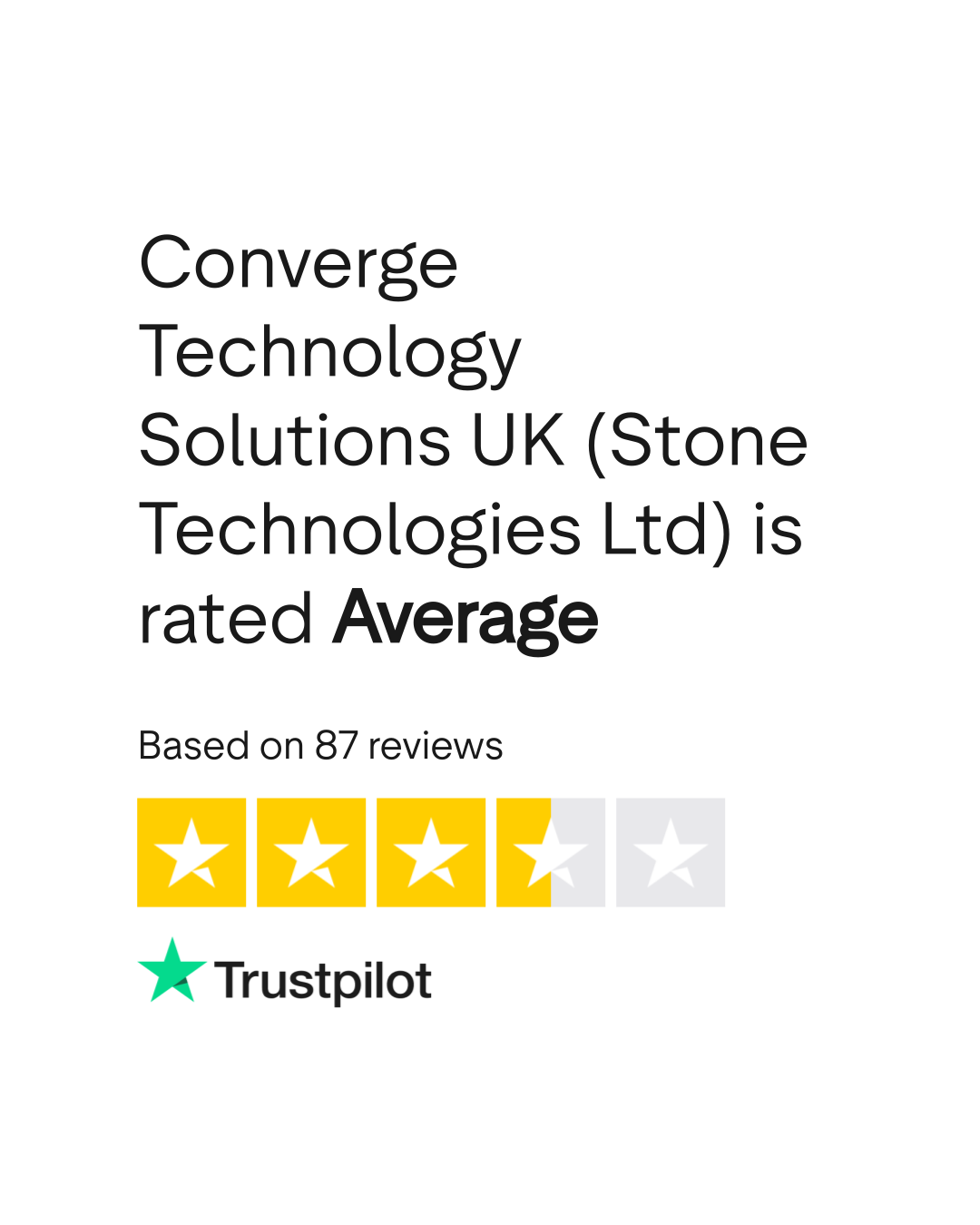Converge Technology Solutions UK (Stone Technologies Ltd) Reviews ...
