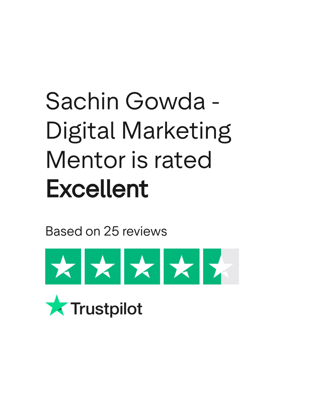 Sachin Gowda - Digital Marketing Mentor Reviews | Read Customer Service ...