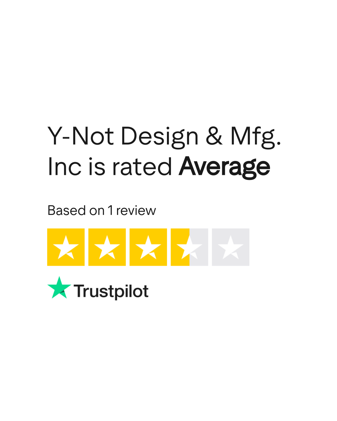 Y-Not Design & Mfg. Inc Reviews | Read Customer Service Reviews of y ...