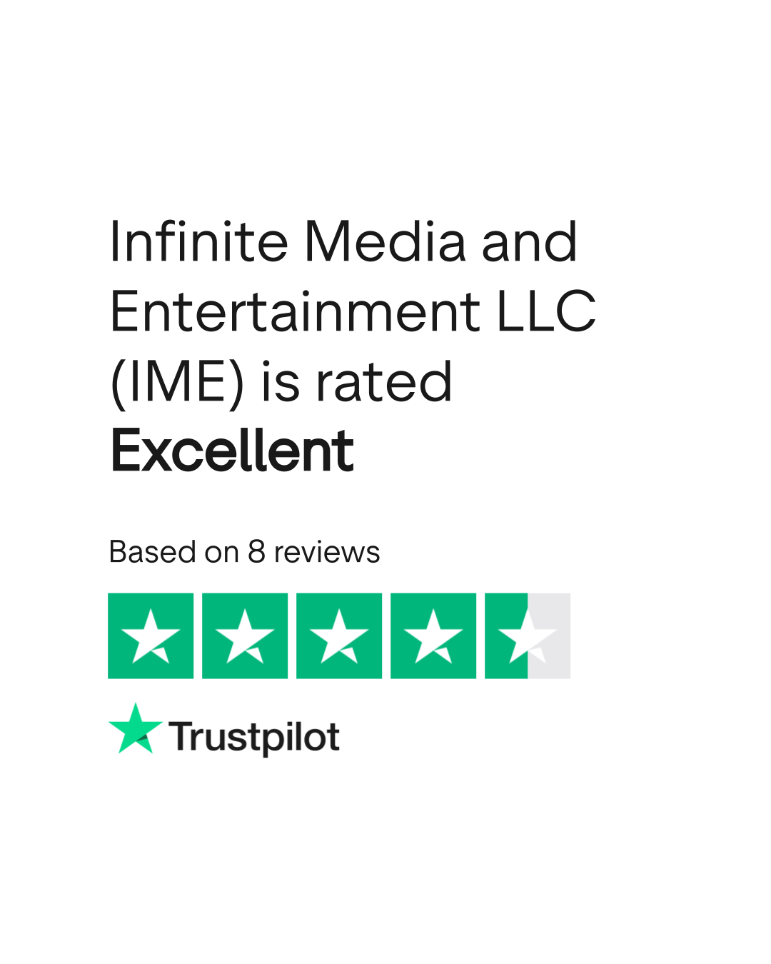 Infinite Media and Entertainment LLC (IME) Reviews | Read Customer ...