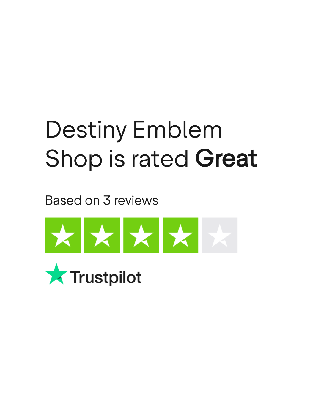 Destiny Emblem Shop Reviews | Read Customer Service Reviews of destinyemblemshop.com