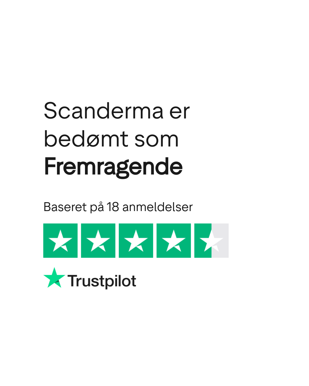 Anmeldelser af Scanderma | Læs kundernes anmeldelser af scanderma.dk