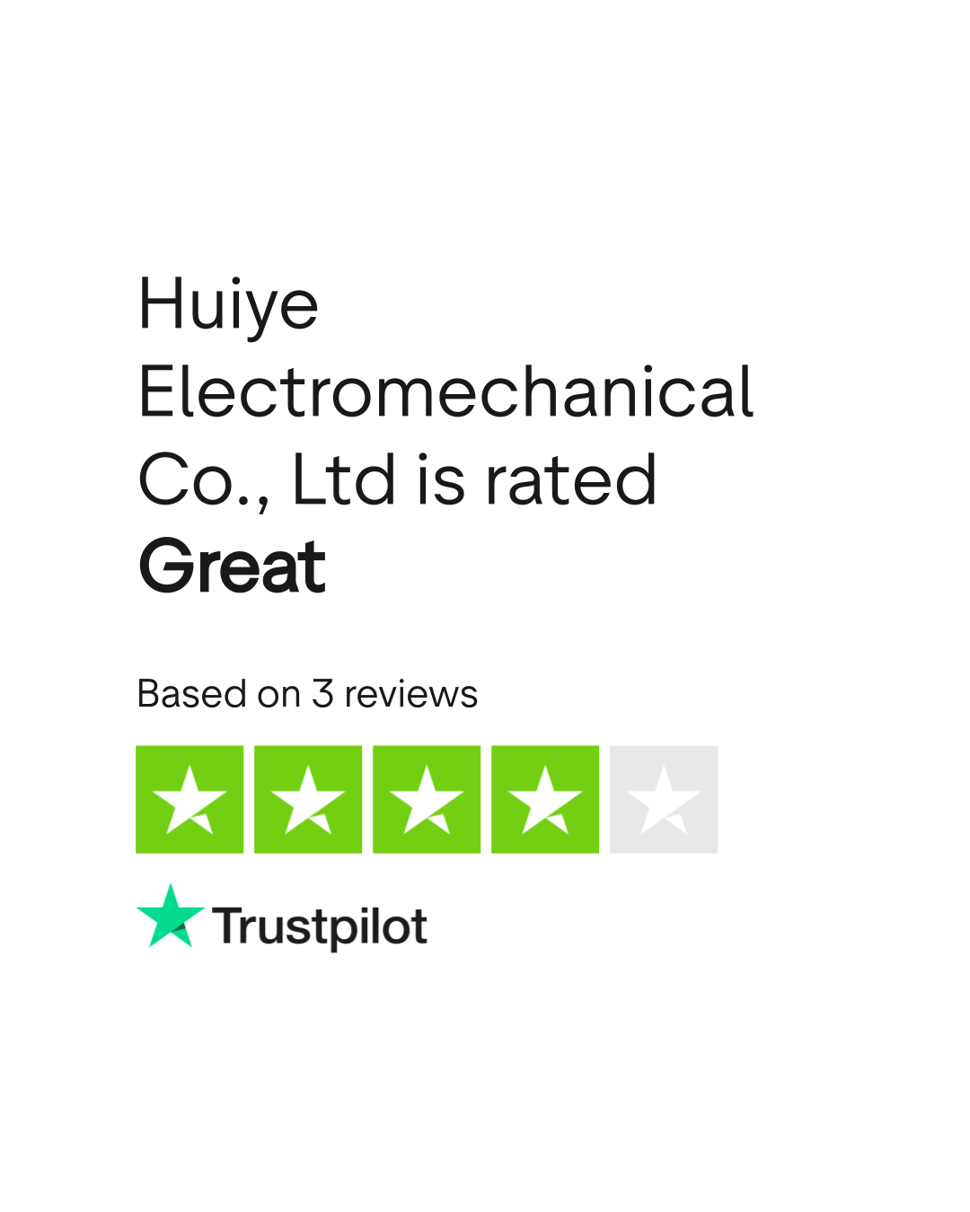 Huiye Electromechanical Co., Ltd Reviews | Read Customer Service Reviews of huiyelightlift.com