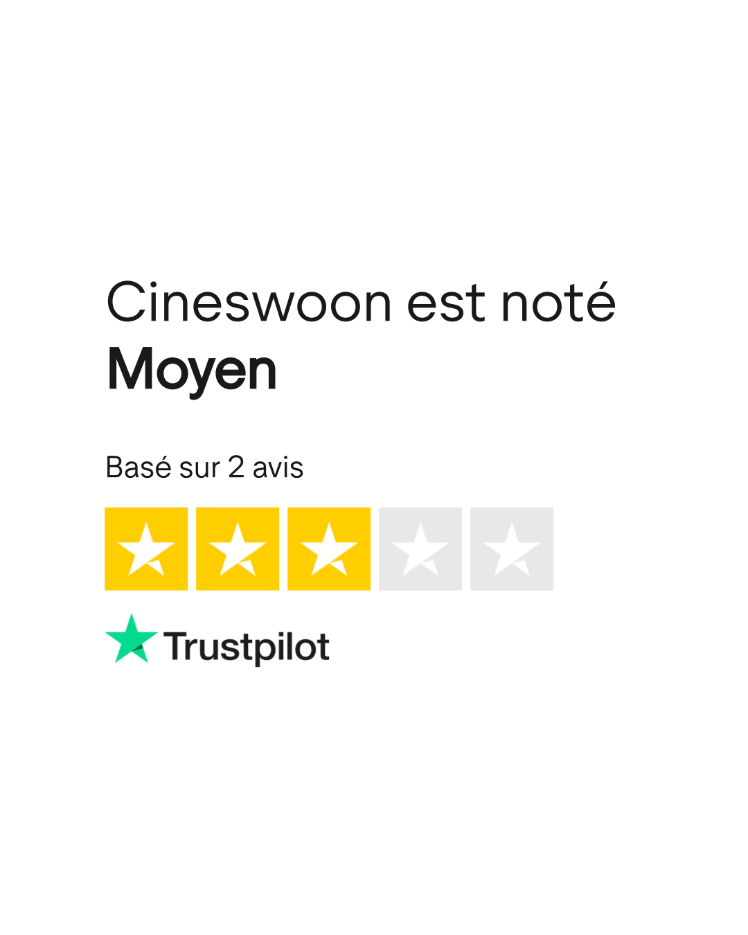 Avis de Cineswoon | Lisez les avis marchands de cineswoon.com