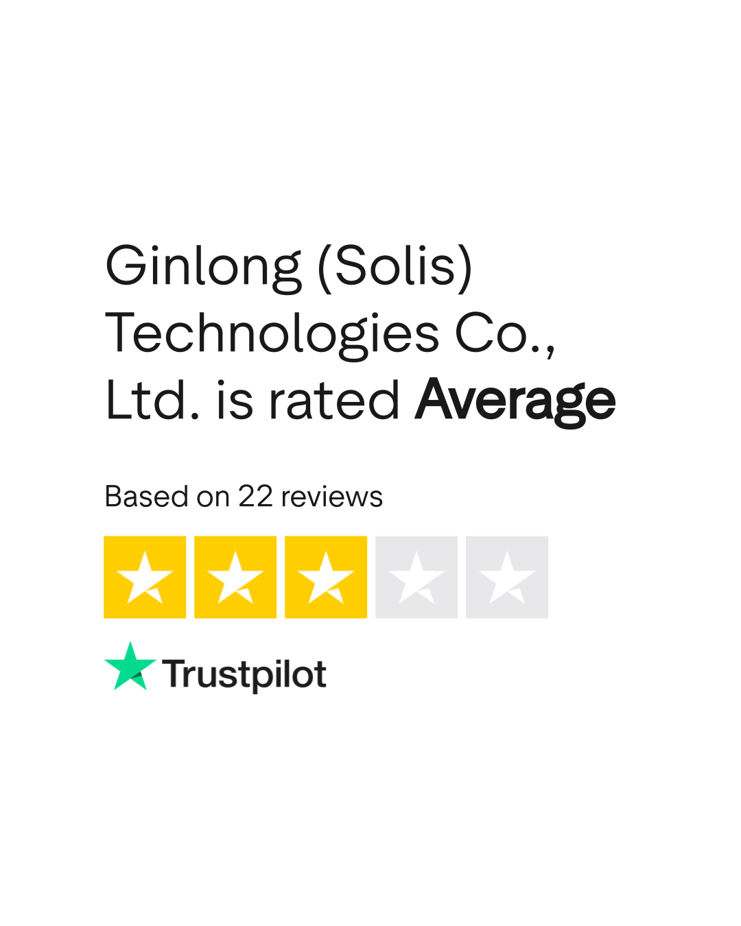 Ginlong (Solis) Technologies Co., Ltd. Reviews | Read Customer Service Reviews of www ...