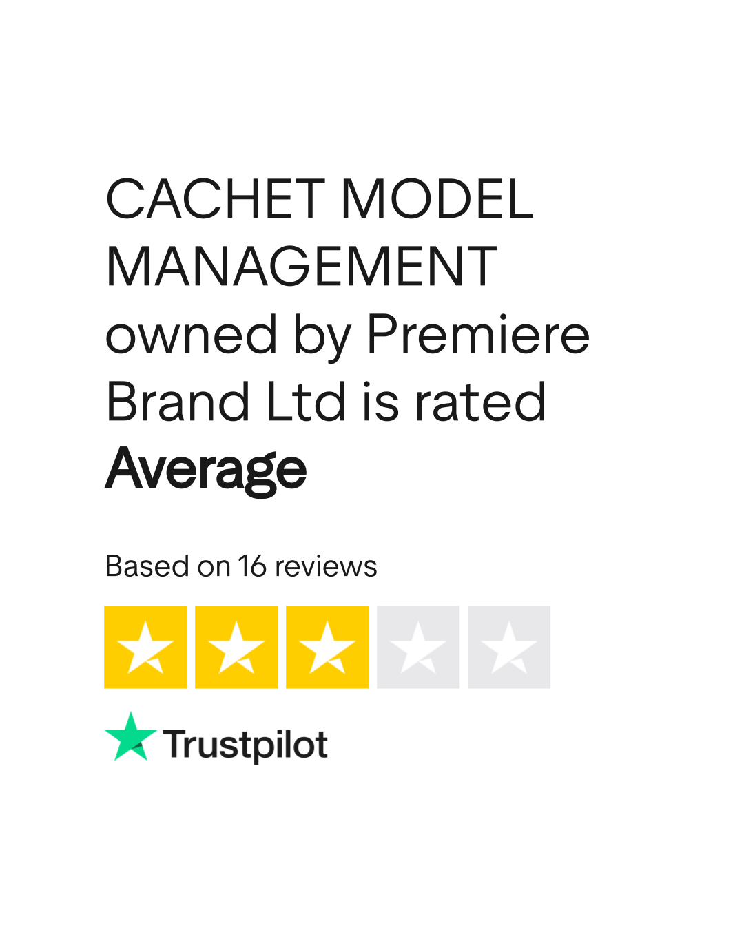 CACHET MODEL MANAGEMENT owned by Premiere Brand Ltd Reviews | Read ...